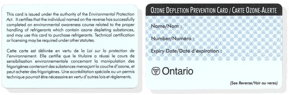 Do I Need my Ozone Depletion Prevention Certificate?